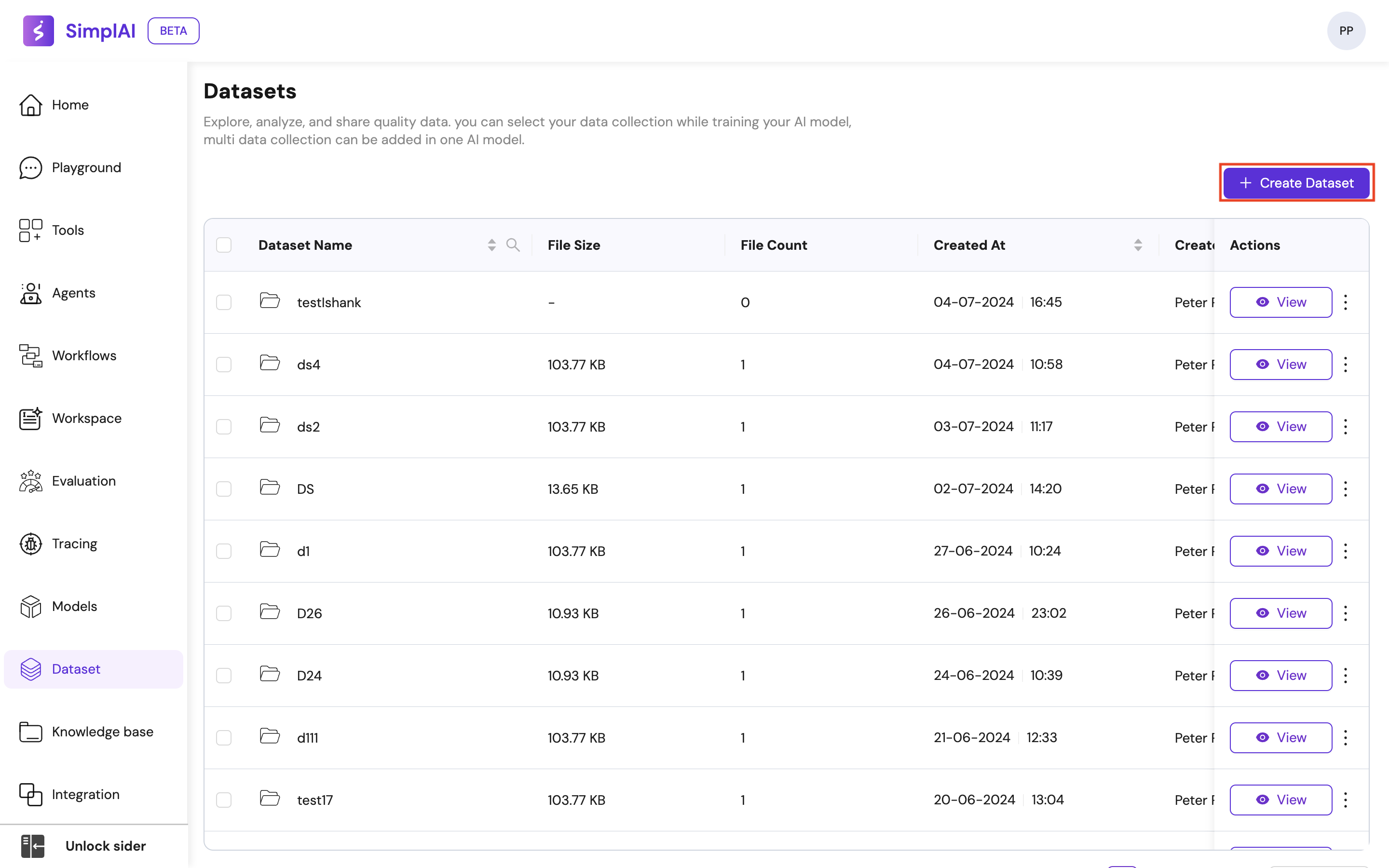 How to Create a Dataset in SimplAI | SimplAI
